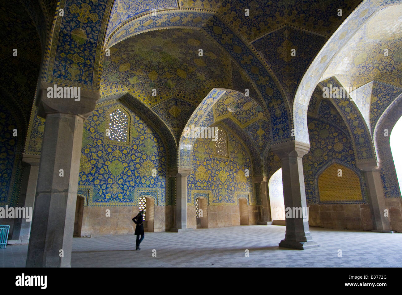 Inside the Imam Mosque in Esfahan Iran Stock Photo - Alamy