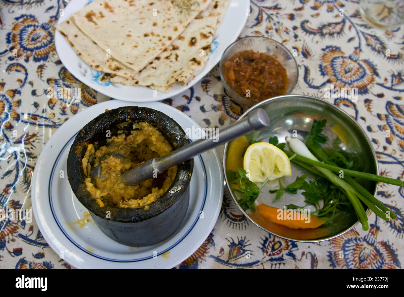 Dizi Traditional Iranian Food at Bastani Traditional Restaurant in ...