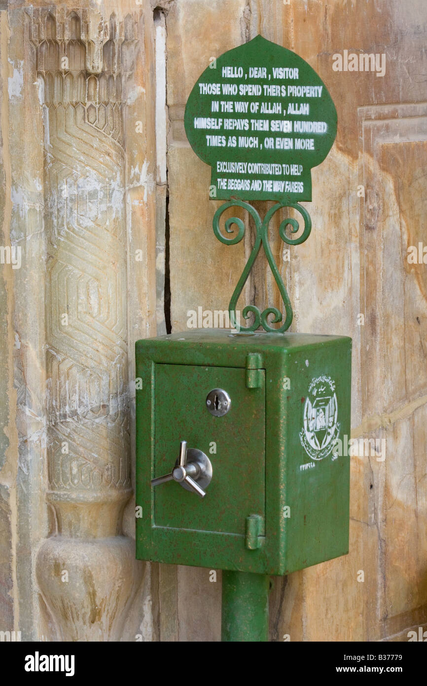 Charity Donation Box at the Jameh Masjid or Friday Mosque in Esfahan ...
