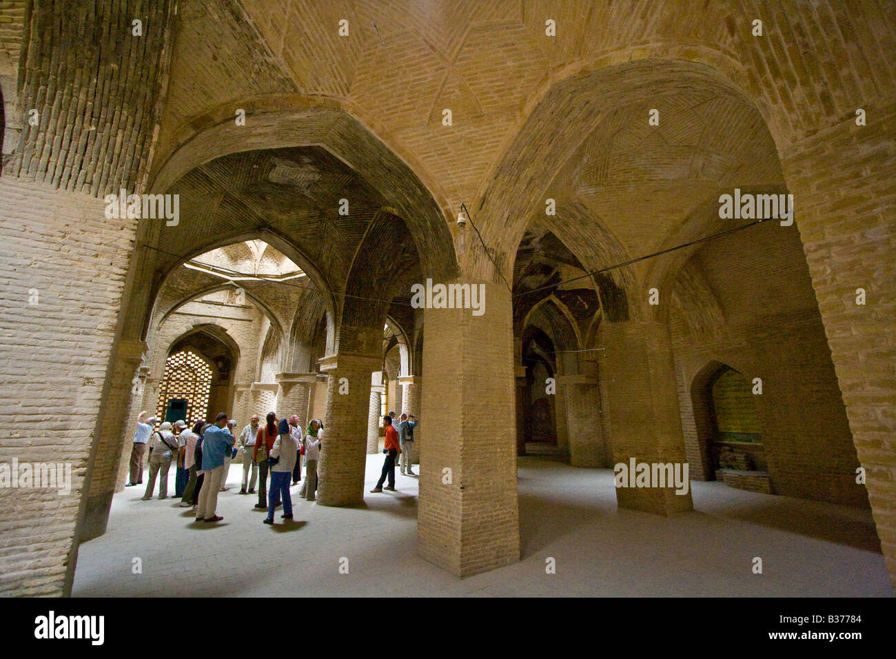 Prayer Hall Inside the Jameh Masjid or Friday Mosque in Esfahan Iran ...