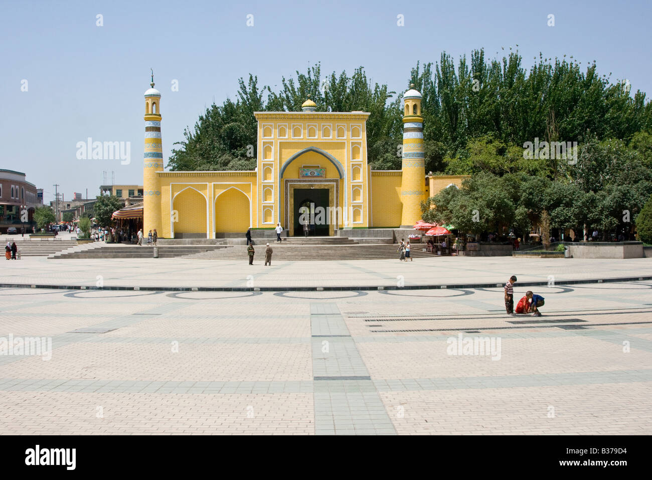 Id Kah Mosque in Kashgar in Xinjiang Province China Stock Photo - Alamy