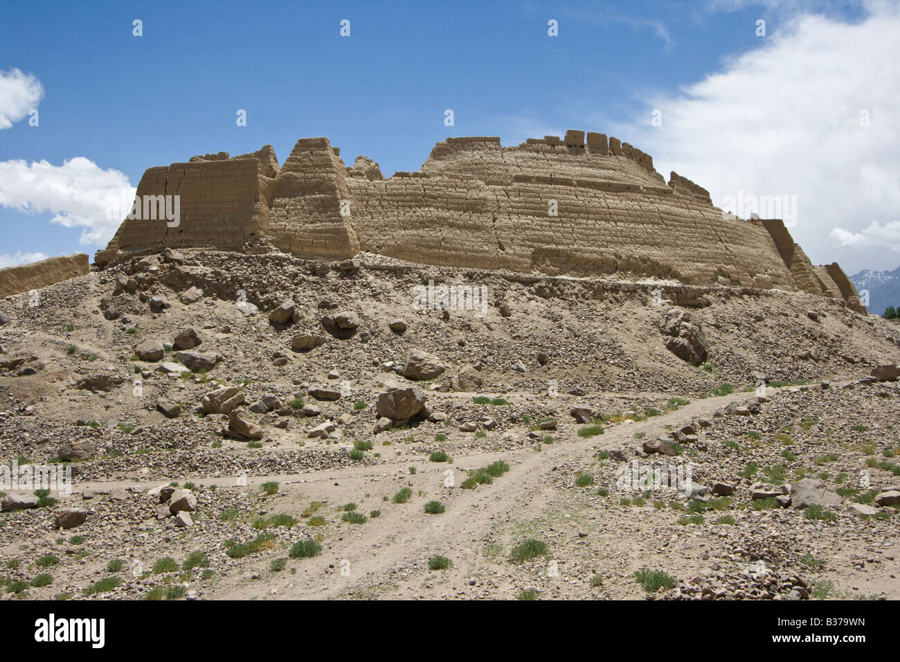 Tashkurgan Fort on the Karakoram Highway in Xinjiang Province China ...