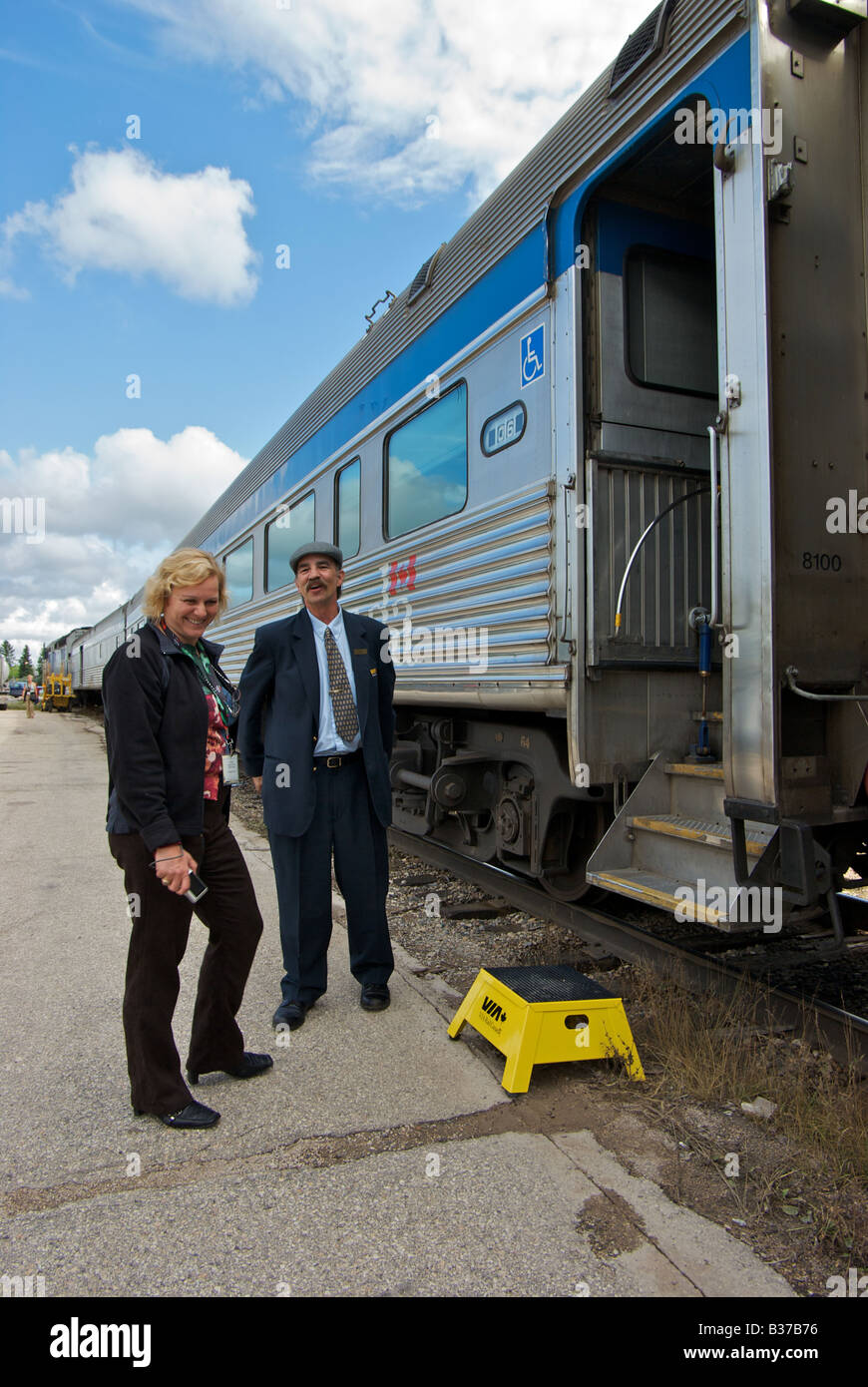 Train attendant hi-res stock photography and images - Alamy