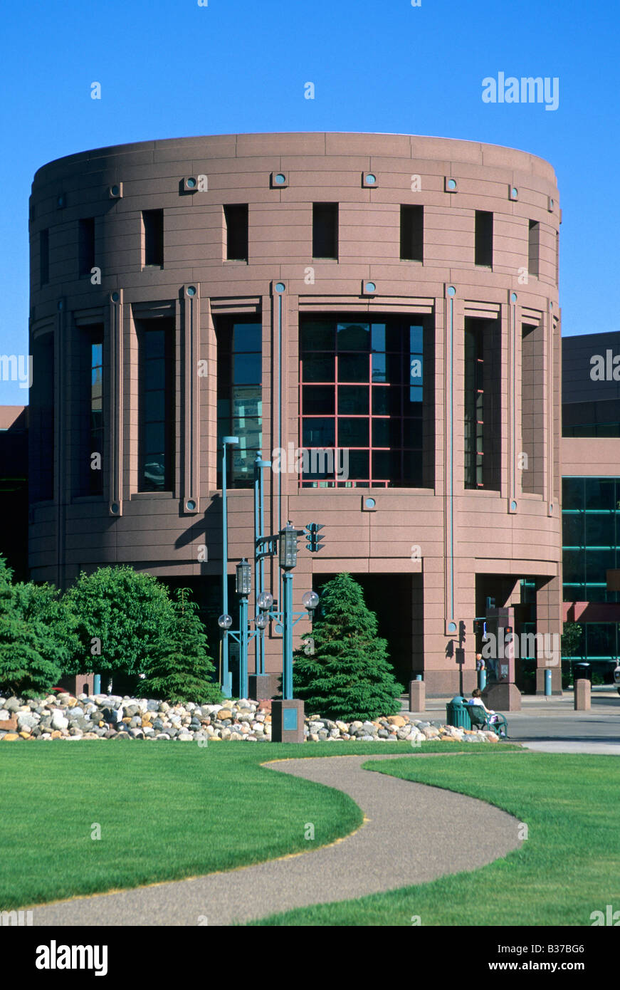 MAIN ENTRANCE TO THE MINNEAPOLIS, MINNESOTA CONVENTION CENTER. EARLY ...