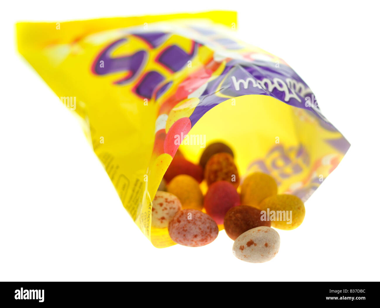 Opened Packet of Cadburys Mini Eggs Stock Photo - Alamy