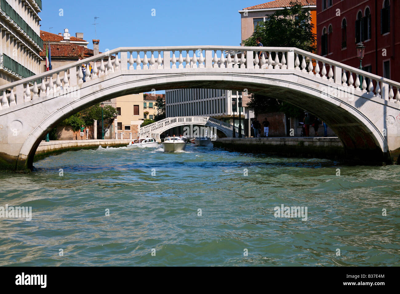 Classicl Venetian Bridge over the Grand Canal, Venice, Italy Stock ...