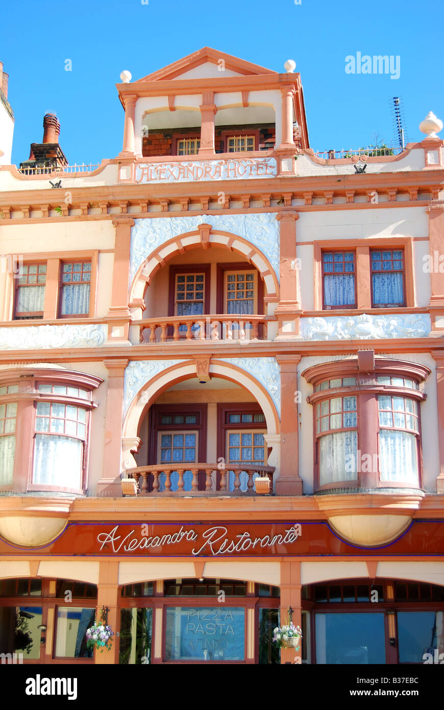 Alexandra Restaurant art deco facade, Harbour Parade, Ramsgate, Isle of ...