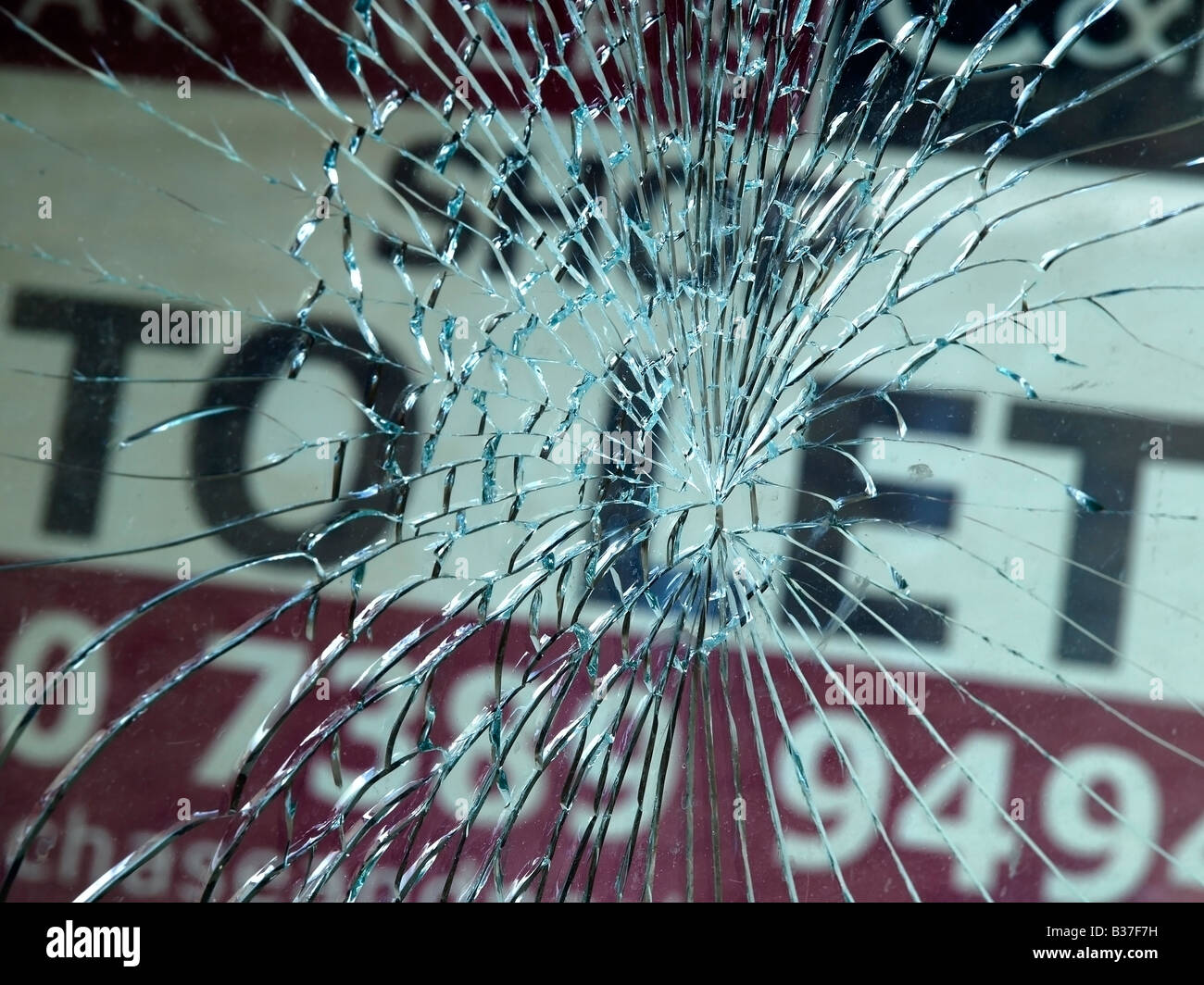 broken empty shop window glass, Norwich Centre, UK Stock Photo - Alamy