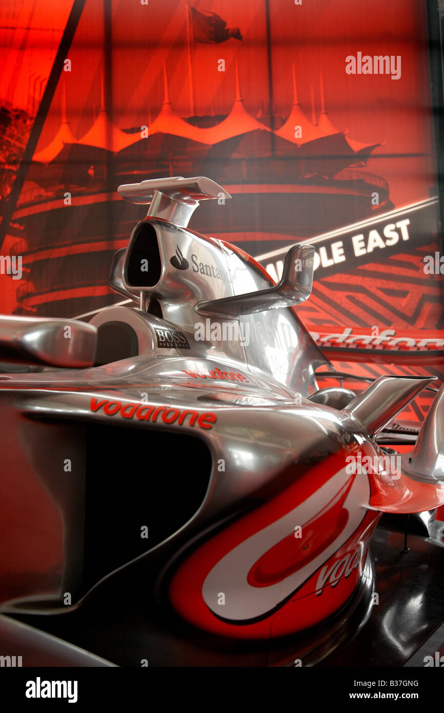 Detail of Lewis Hamilton 2007 McLaren Mercedes Benz Formula 1 racing ...