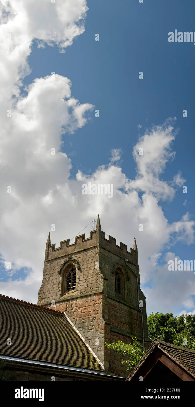 churchyard beoley church warwickshire midlands Stock Photo - Alamy