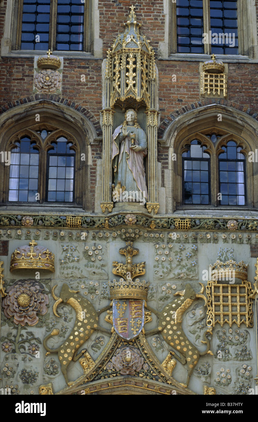 University Trinity College gatehouse Medieval architecture Coat of arms ...