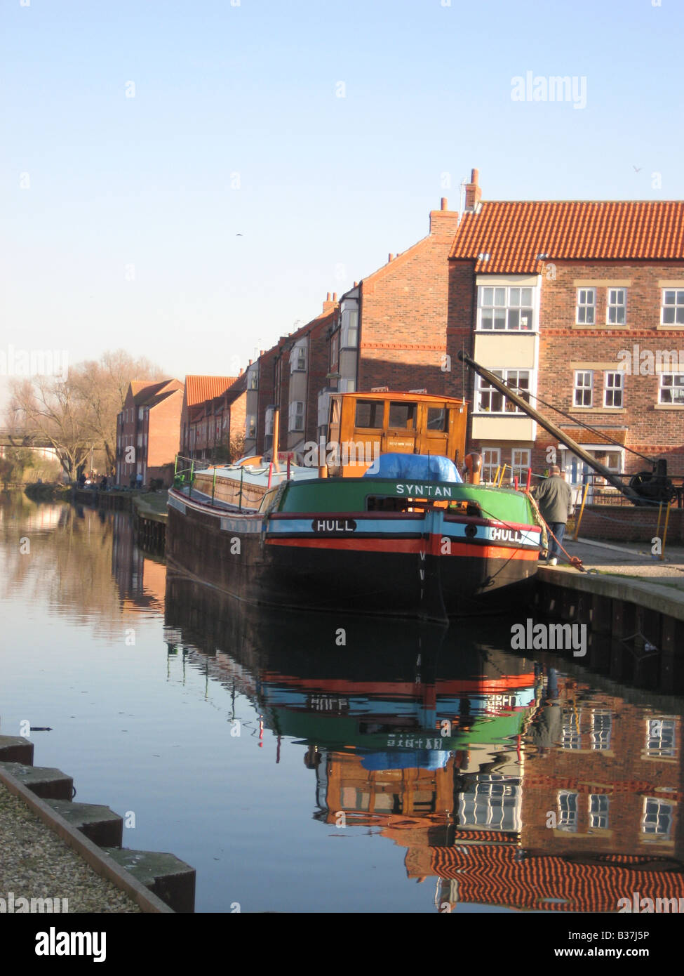Canal Boat, Beverley Beck Stock Photo - Alamy
