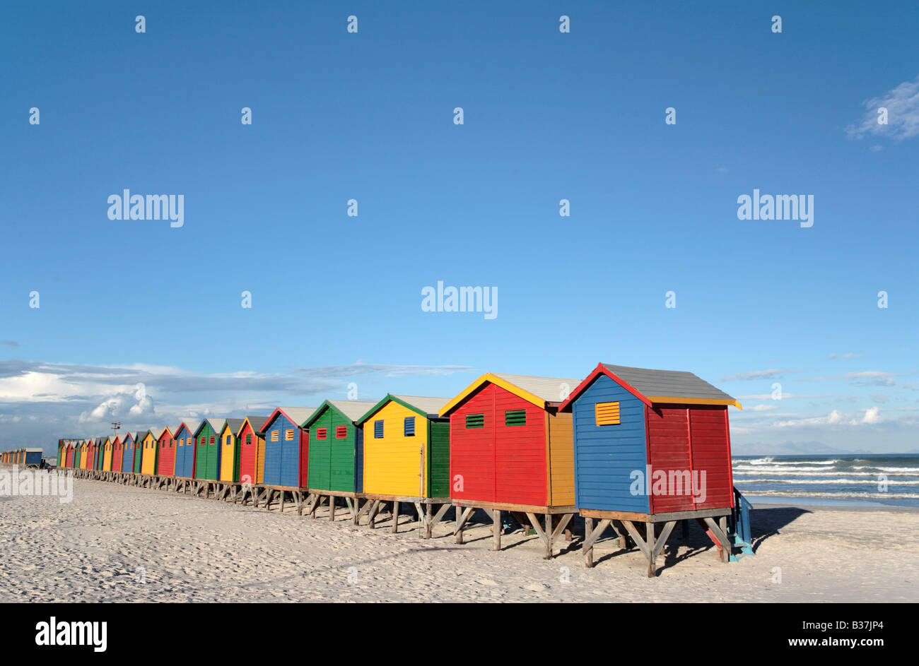 Beach Huts, Muizenberg, South Africa Stock Photo - Alamy