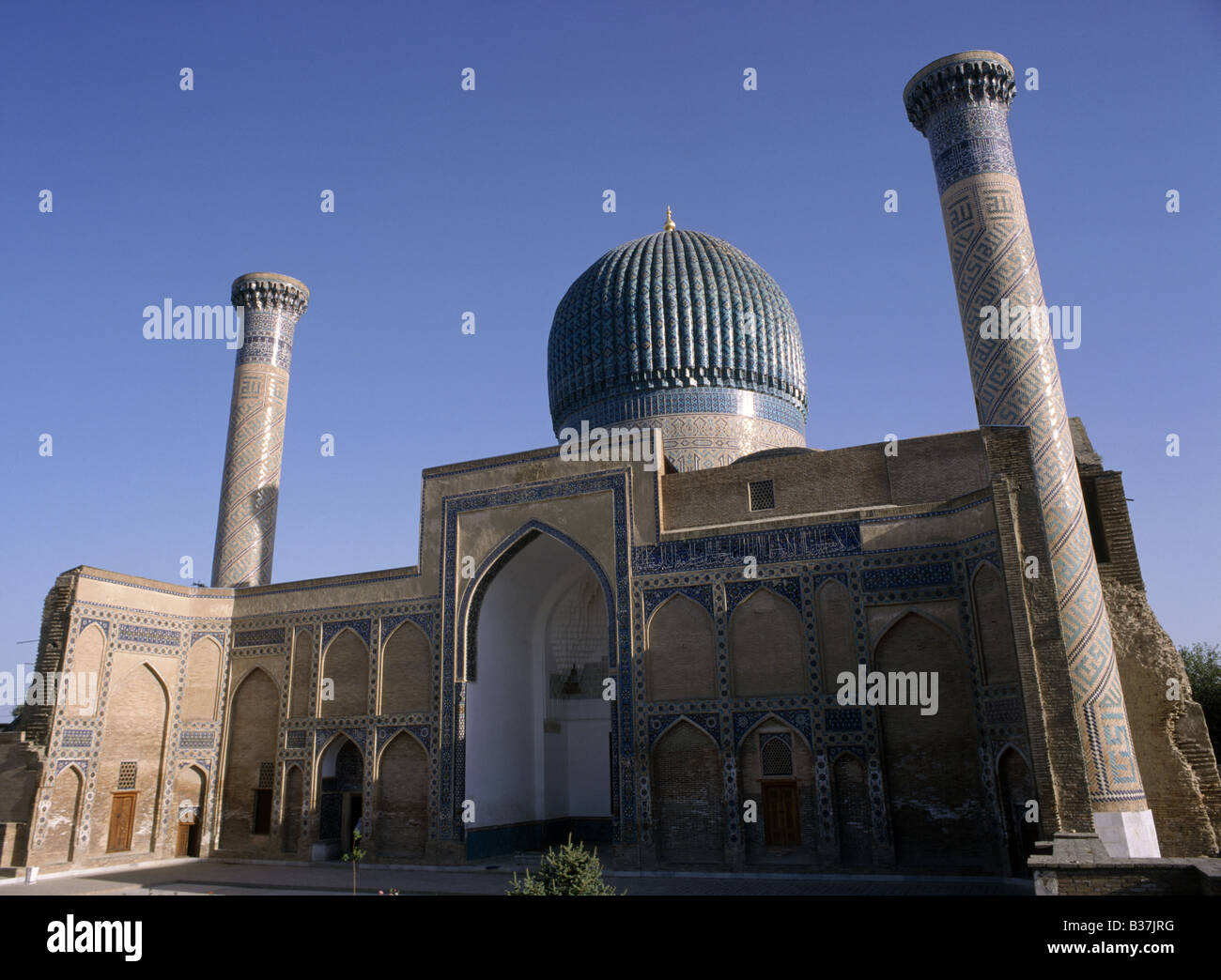 Timur TamerlaneÕs Tomb Gur Emir Large cupola Decorated inlaid mosaic ...