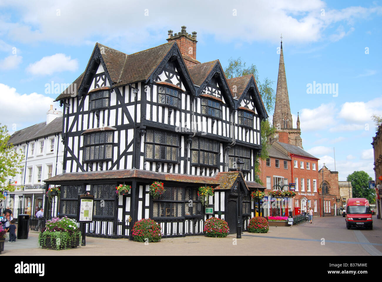 Timber framed 17th century the old house high town hereford here hi-res ...