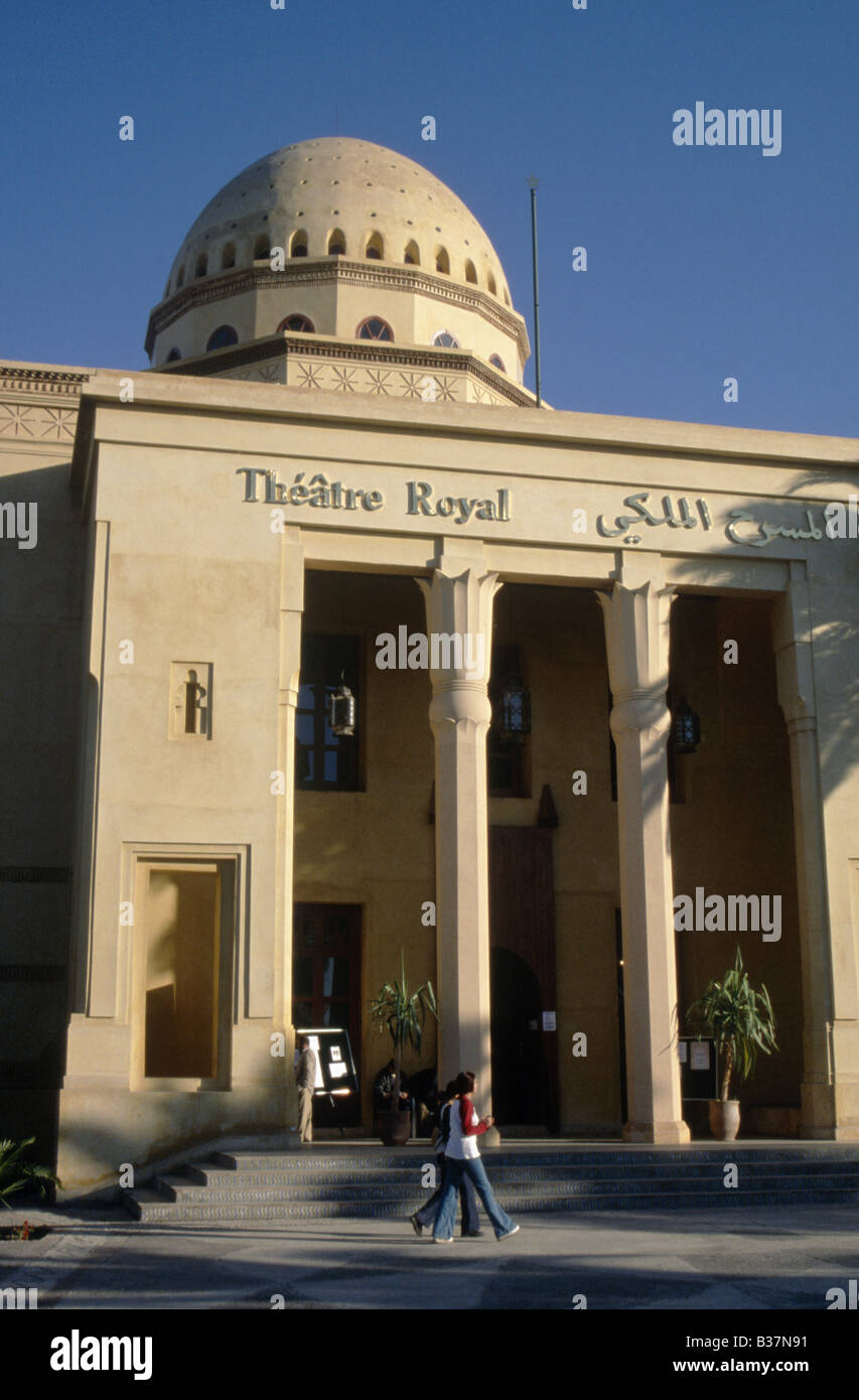 Theatre Royal opera house Two people MARRAKESH MOROCCO Stock Photo - Alamy