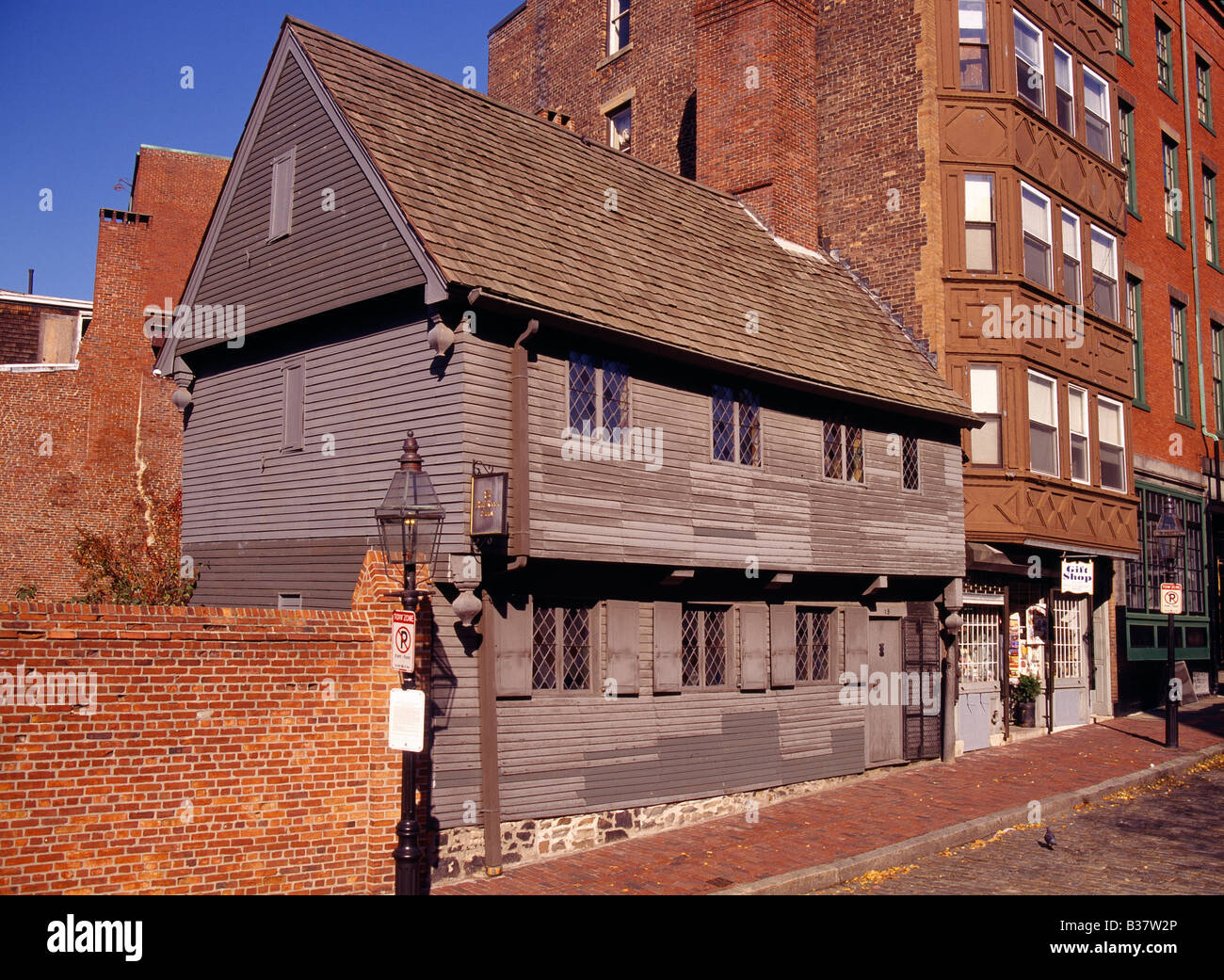 Boston Paul Revere's House Stock Photo - Alamy