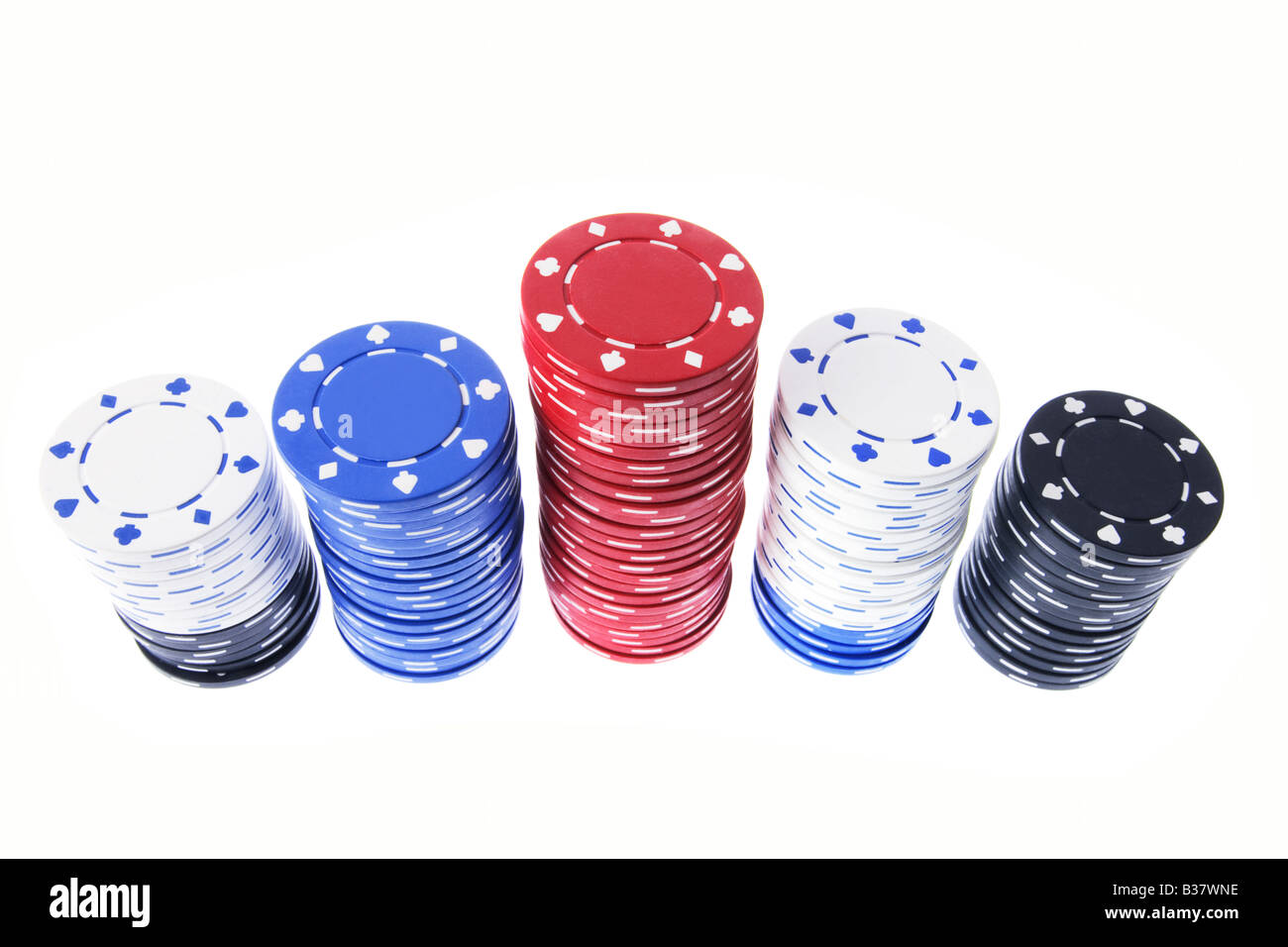 Stacks of Poker Chips Stock Photo - Alamy