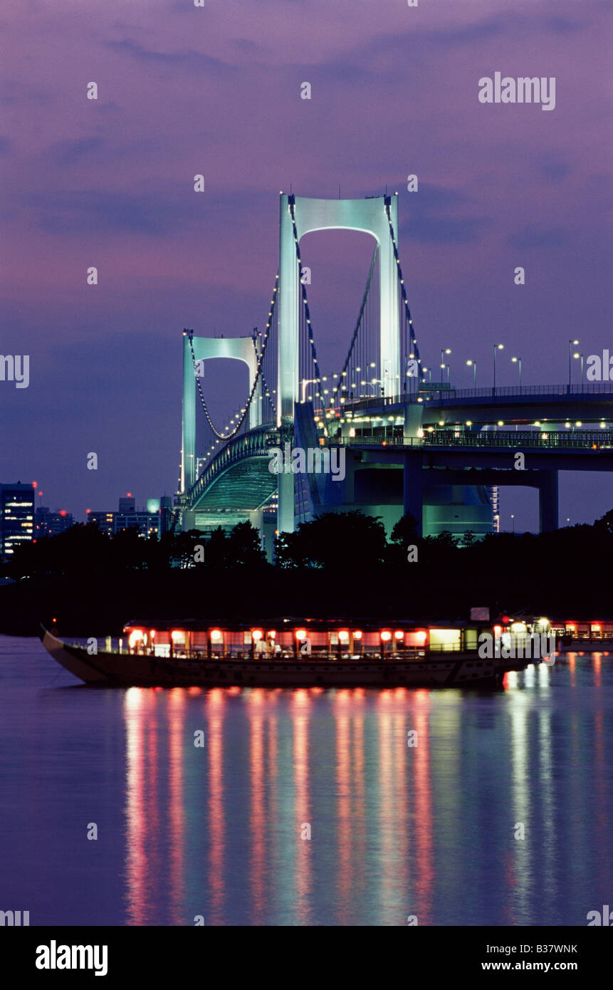 Rainbow bridge night time hi-res stock photography and images - Alamy