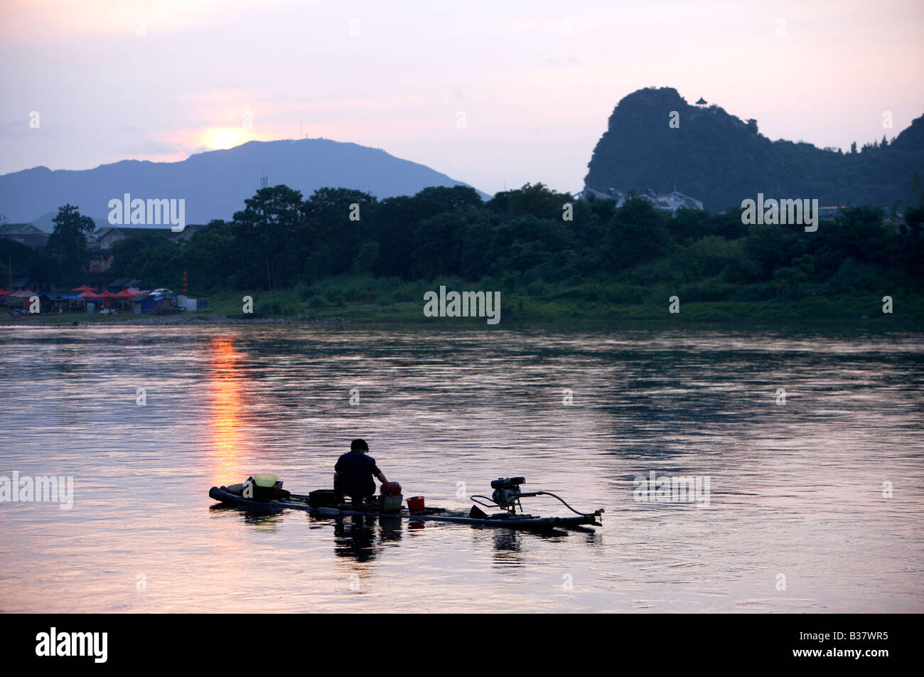 The people and sight of Guilin Southern China Stock Photo - Alamy