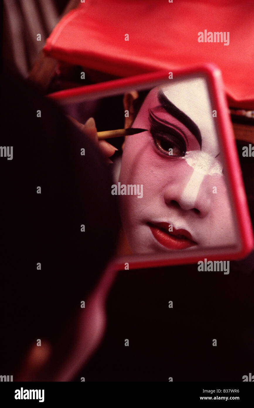 Chinese Opera, Face Painting Stock Photo - Alamy