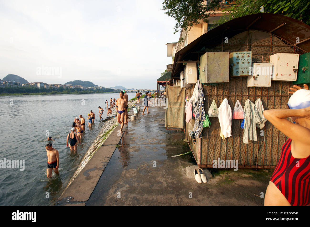 The people and sight of Guilin Southern China Stock Photo - Alamy