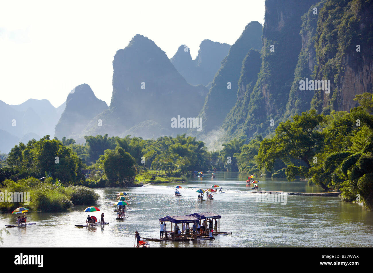 The people and sight of Guilin Southern China Stock Photo - Alamy