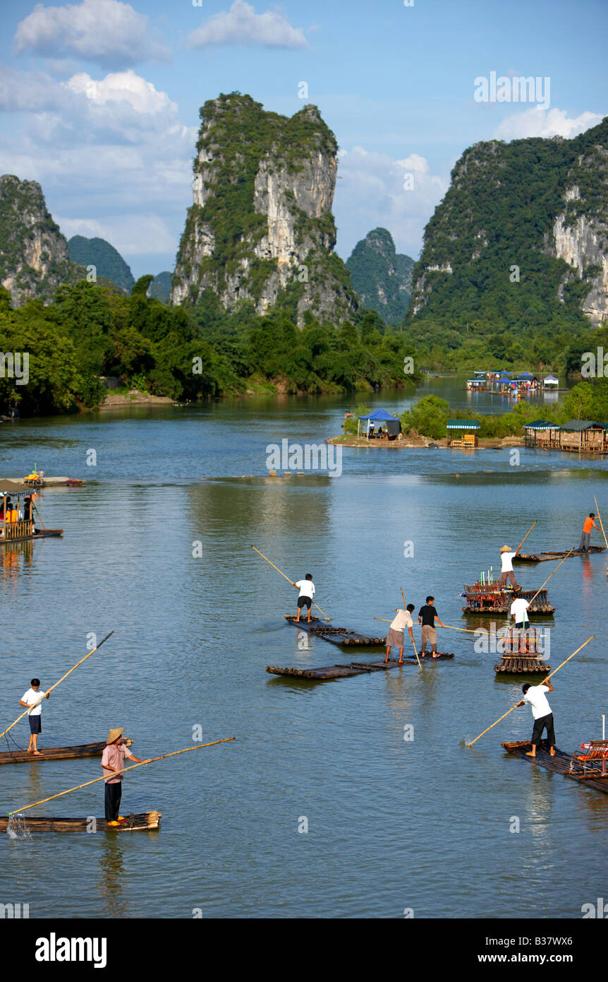 The people and sight of Guilin Southern China Stock Photo - Alamy