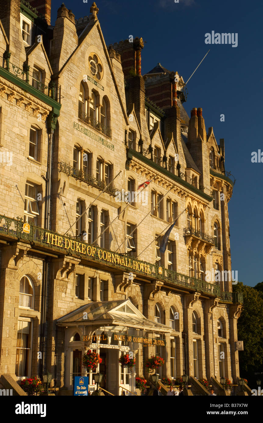 The front facade of the Duke of Cornwall hotel Plymouth Devon UK Stock ...
