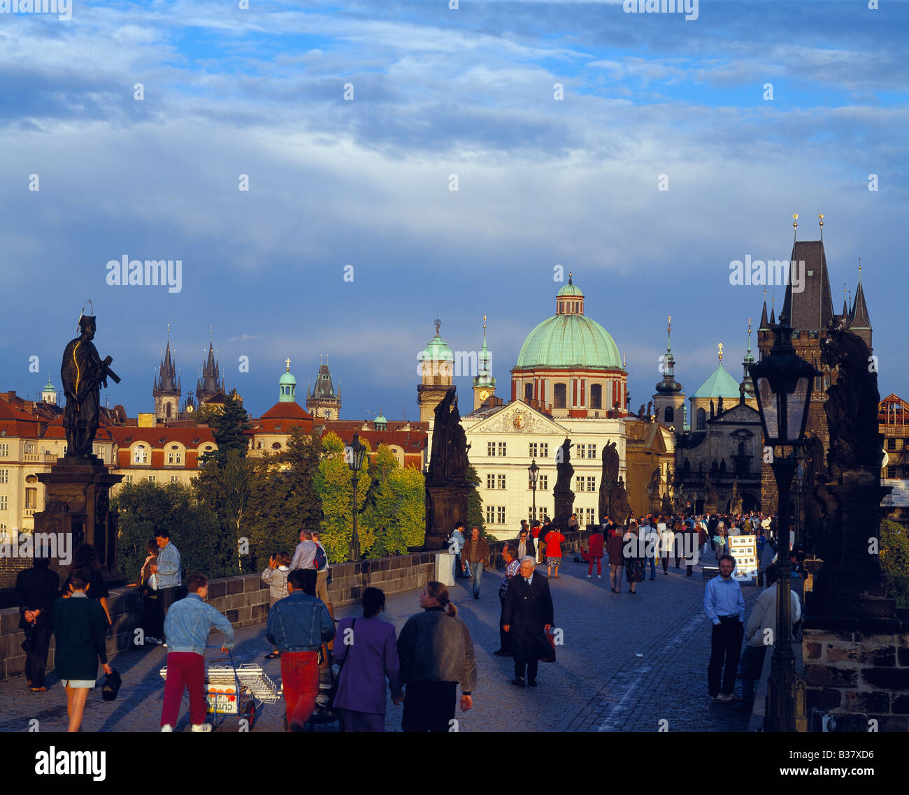 Charles Bridge View To Stare Mesto Stock Photo - Alamy