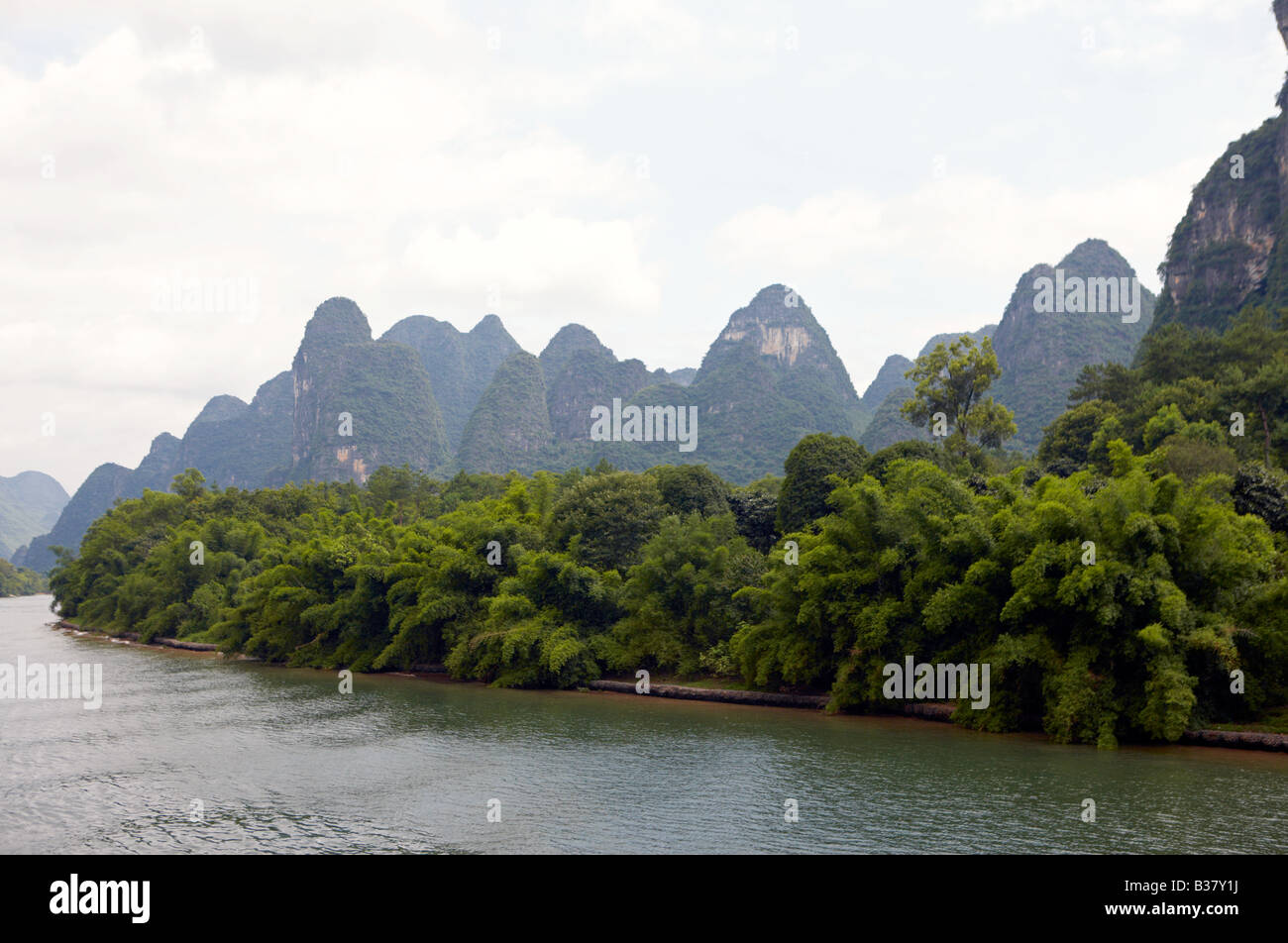 Longji River Cruise Li River Guilin Southern China Stock Photo - Alamy