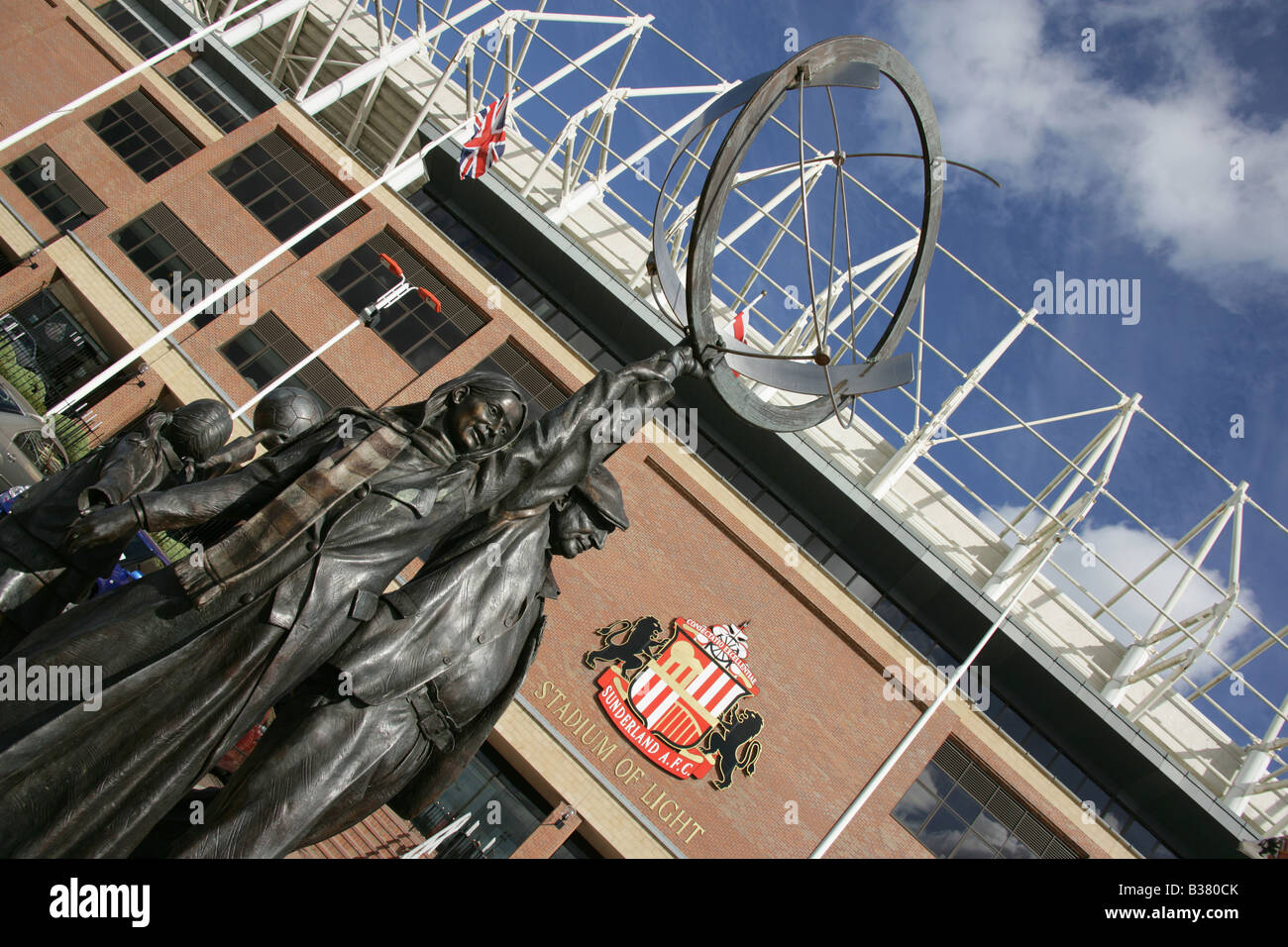 City of Sunderland, England. Statue commemorating ‘The Lads’ at ...
