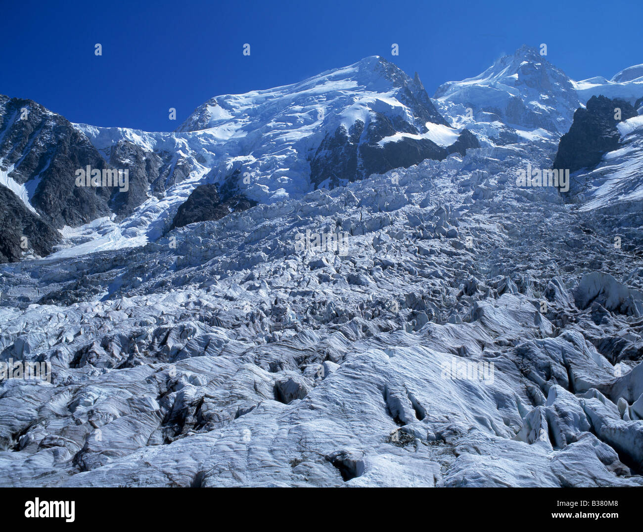 Les Bossons Glacier, Mont Blanc Massif Stock Photo - Alamy
