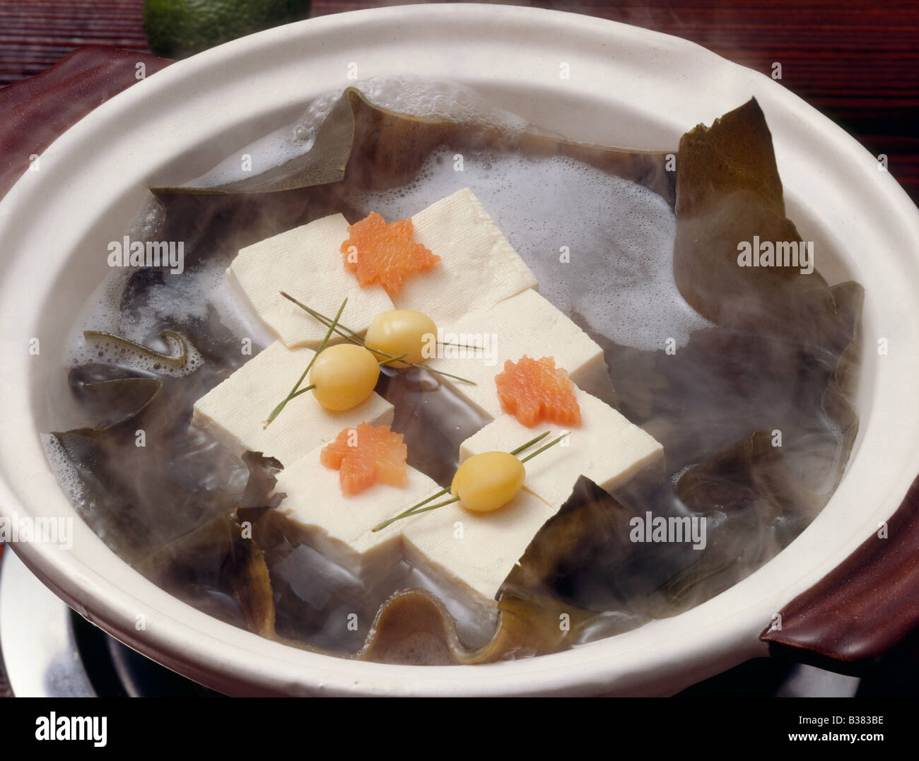 Tofu in pot Stock Photo - Alamy