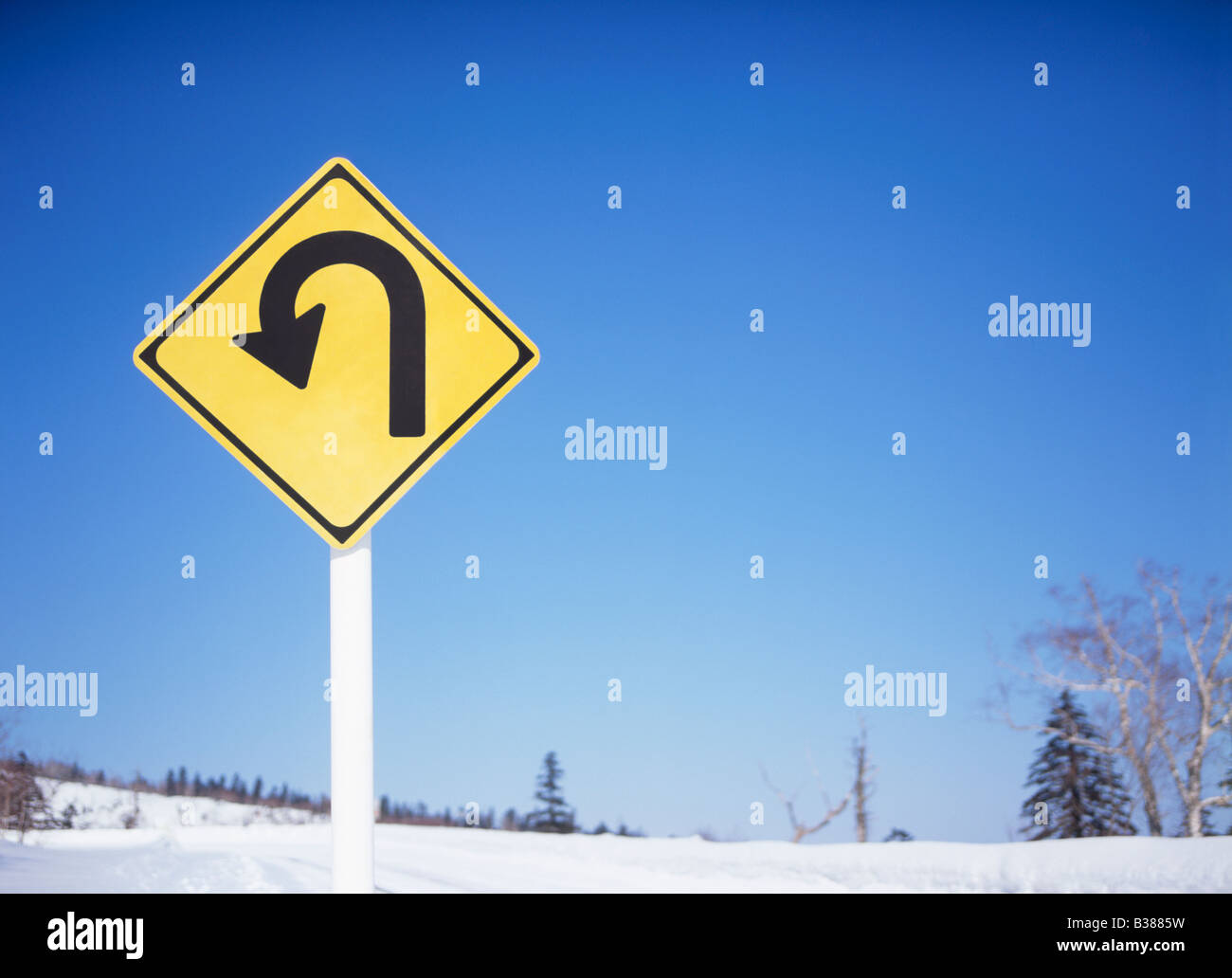 Road Curve Arrow High Resolution Stock Photography and Images - Alamy