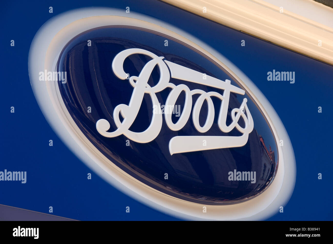 Boots chemist store sign logo hi-res stock photography and images - Alamy