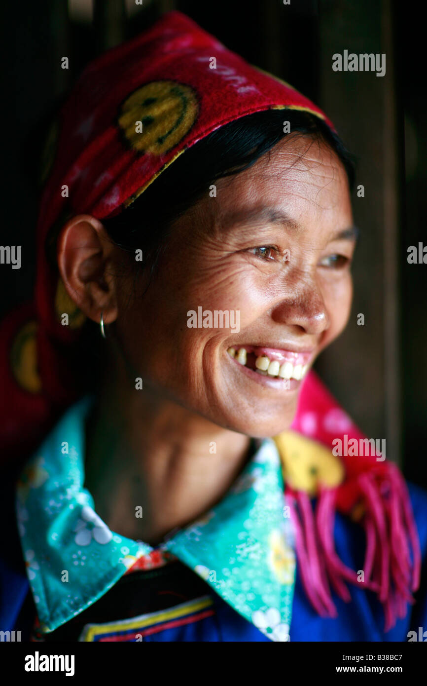 Phu La woman near Bac Ha, Vietnam Stock Photo - Alamy