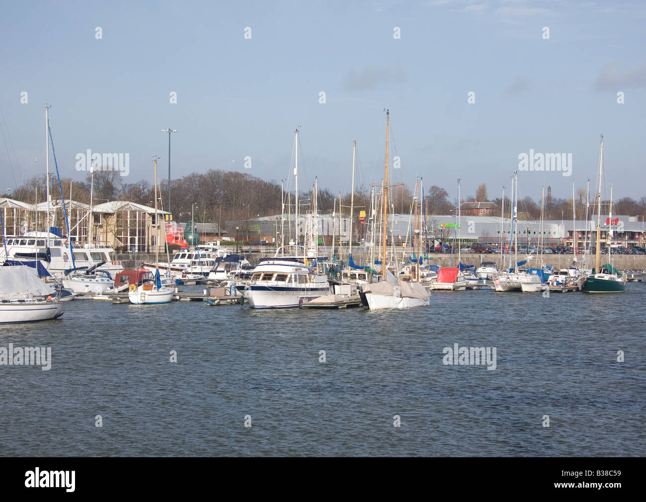 Preston Docks & Marina, Riversway, Preston, Lancashire, England, United ...