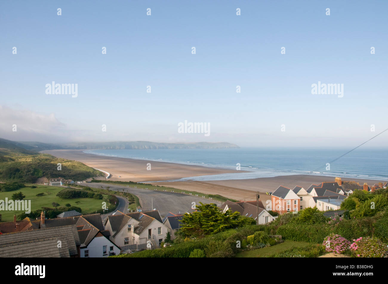 A view of the beach at Woolacombe, North Devon Stock Photo - Alamy