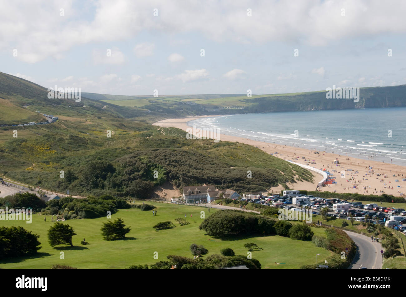 Woolacombe village north devon hi-res stock photography and images - Alamy