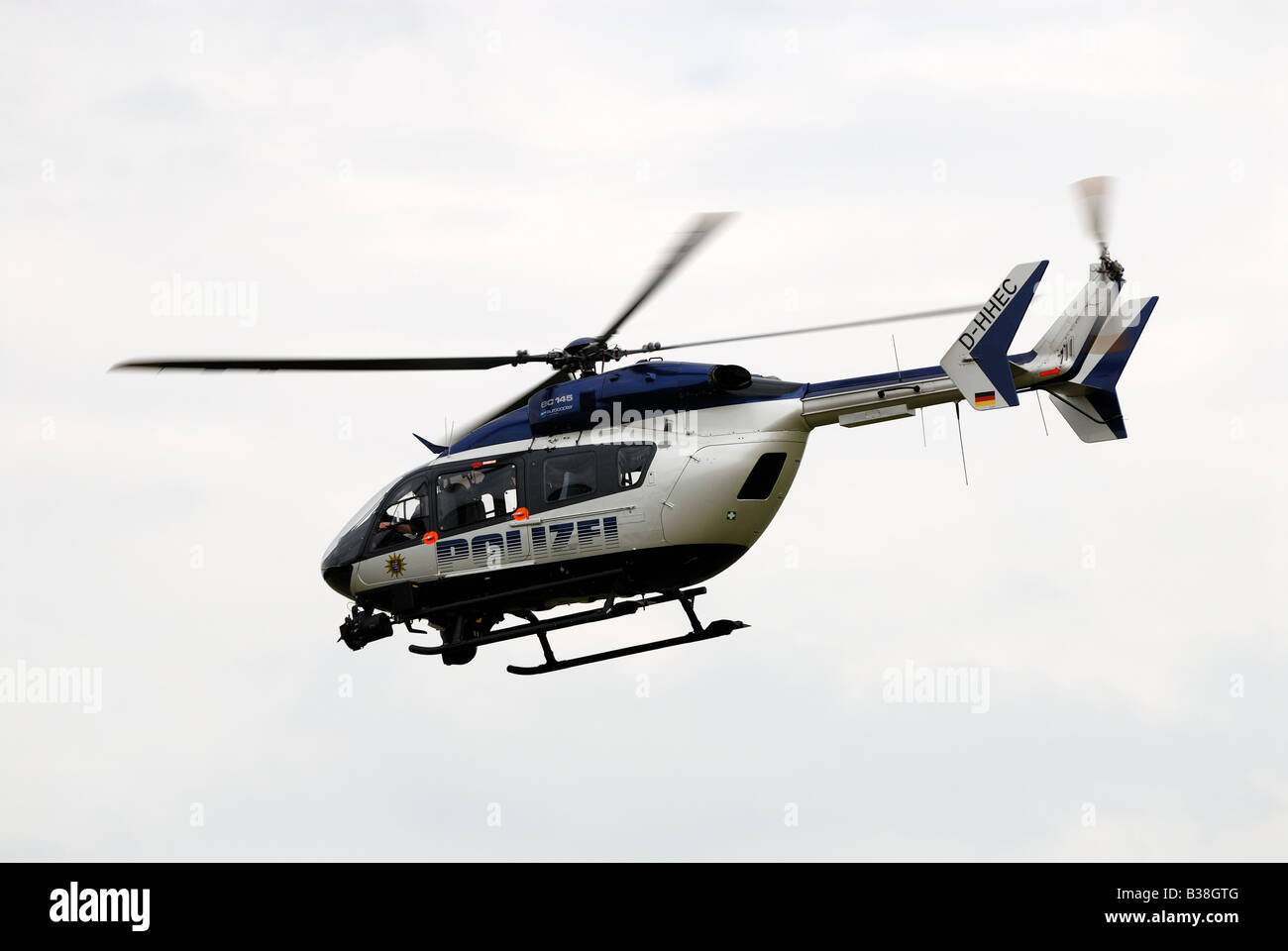 German Police Helicopter Eurocopter EC 145 Stock Photo - Alamy