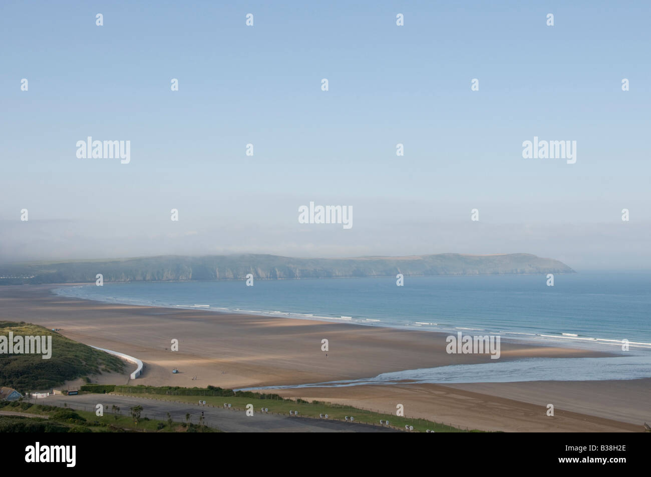 A view of the beach at Woolacombe, North Devon Stock Photo - Alamy