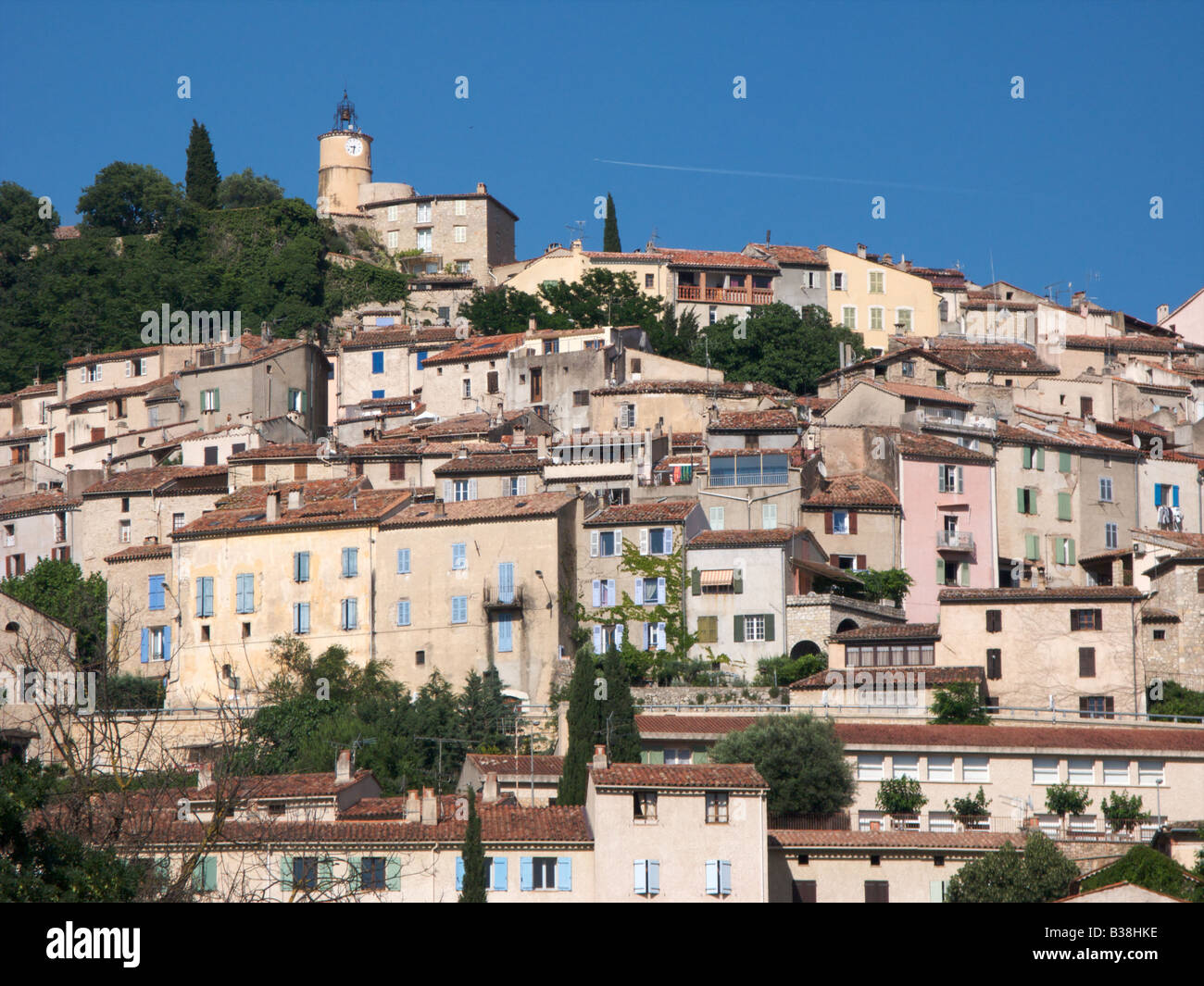 View of the Provencal village of Fayence, Var, France Stock Photo - Alamy