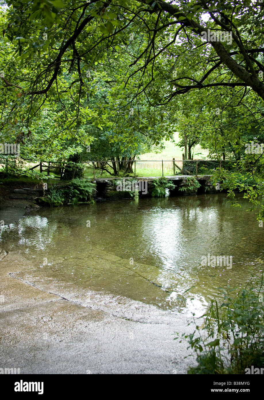 Winster Ford, Cumbria, England, where motorists can cross the River ...