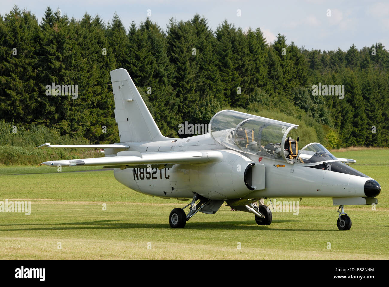 Aermacchi Siai S-211 at the airshow in Breitscheid, Germany Stock Photo ...