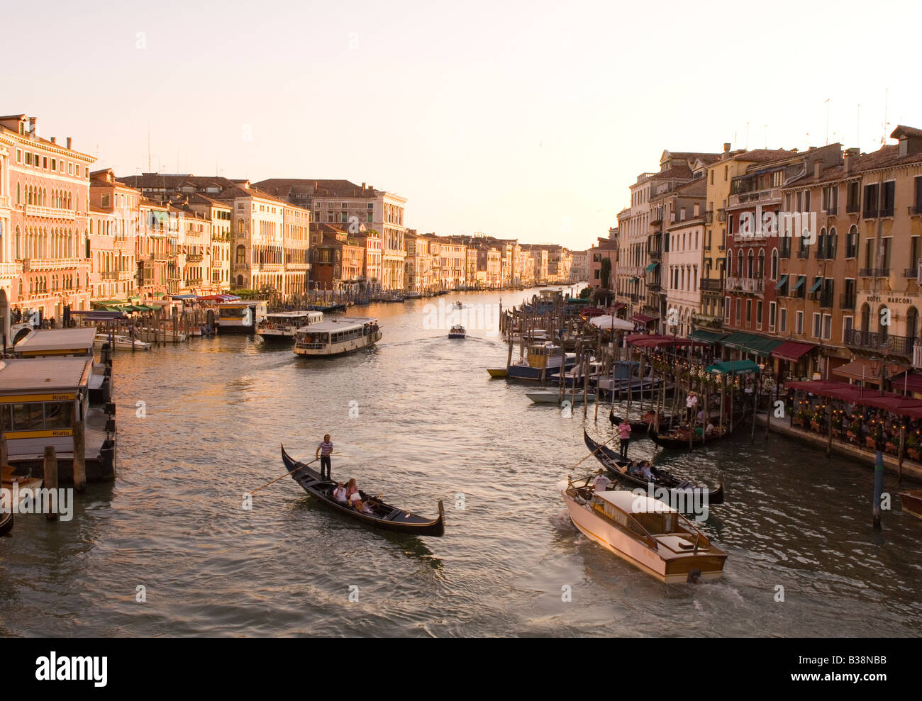 view of grand canal from rialto bridge venice 1 of 2 Stock Photo - Alamy