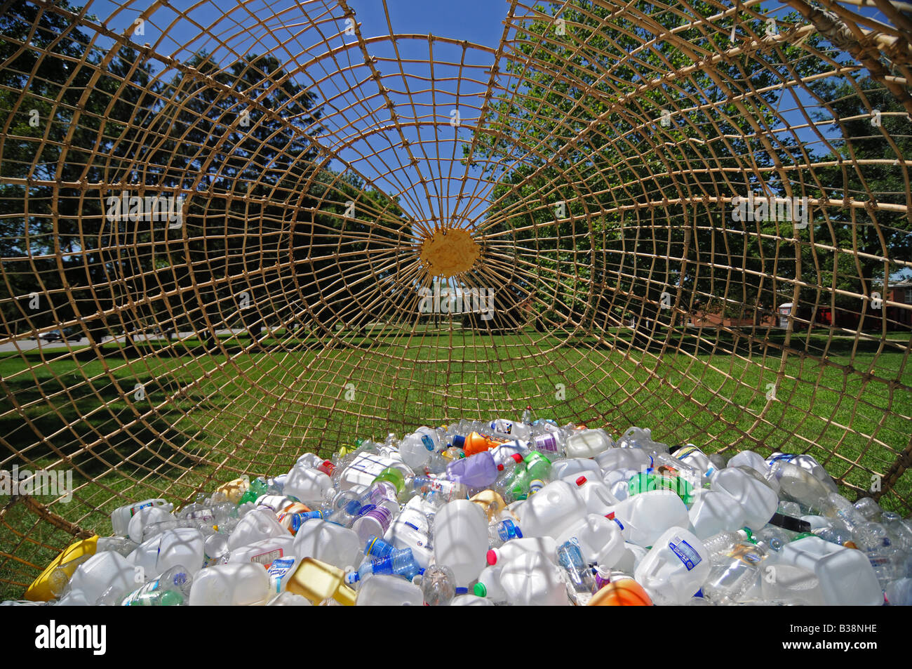 Recycle basket with plastic containers Stock Photo - Alamy