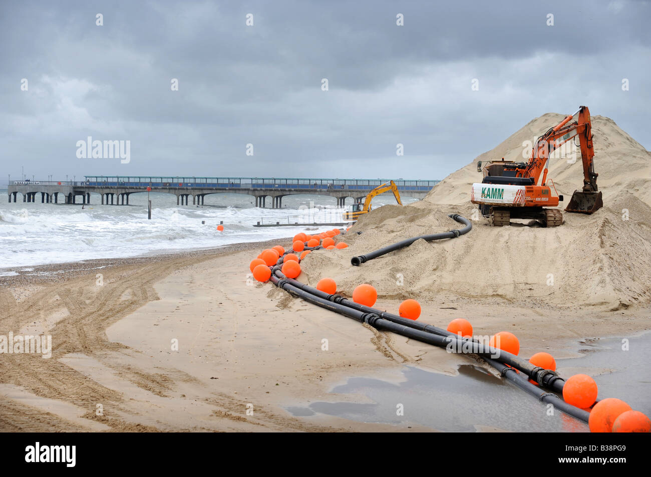 CONSTRUCTION WORK AT BOSCOMBE PIER TO CREATE AN ARTICIAL SURFERS REEF ...