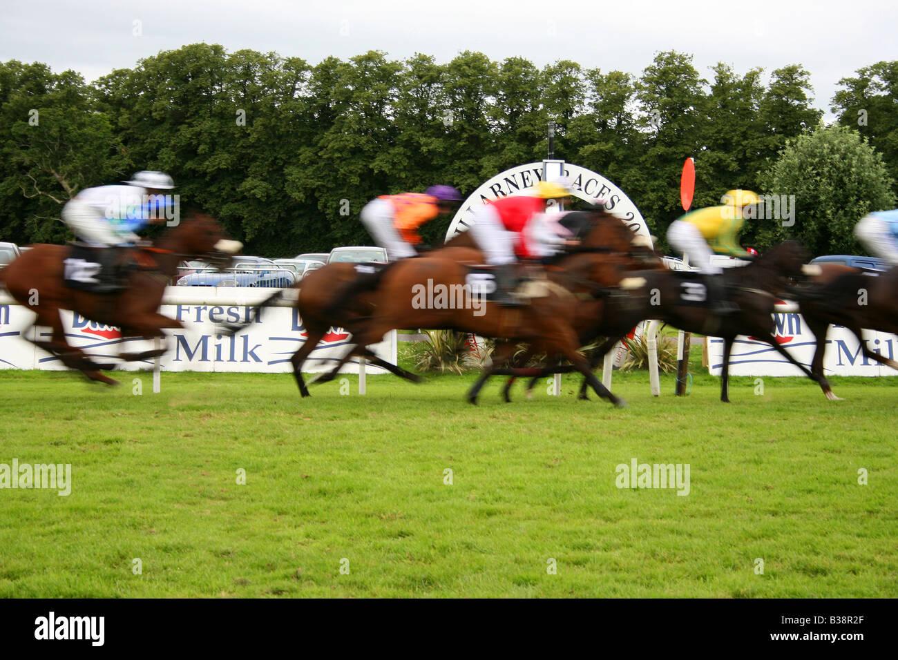 At the finish line, the Killarney Horse Races, Kerry, Ireland Stock ...