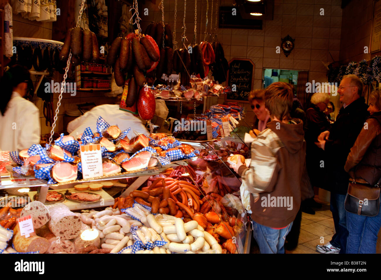 Inside german butcher shop hi-res stock photography and images - Alamy